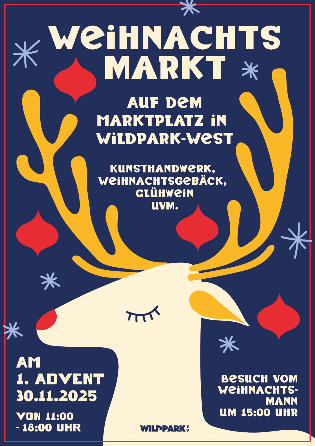 Weihnachtsmarkt auf dem Marktplatz in Wildpark-West - Wildpark e.V ...